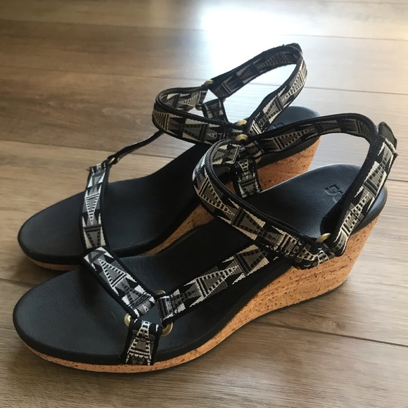 Teva | Shoes | Teva Cork Wedge Sandal | Poshmark